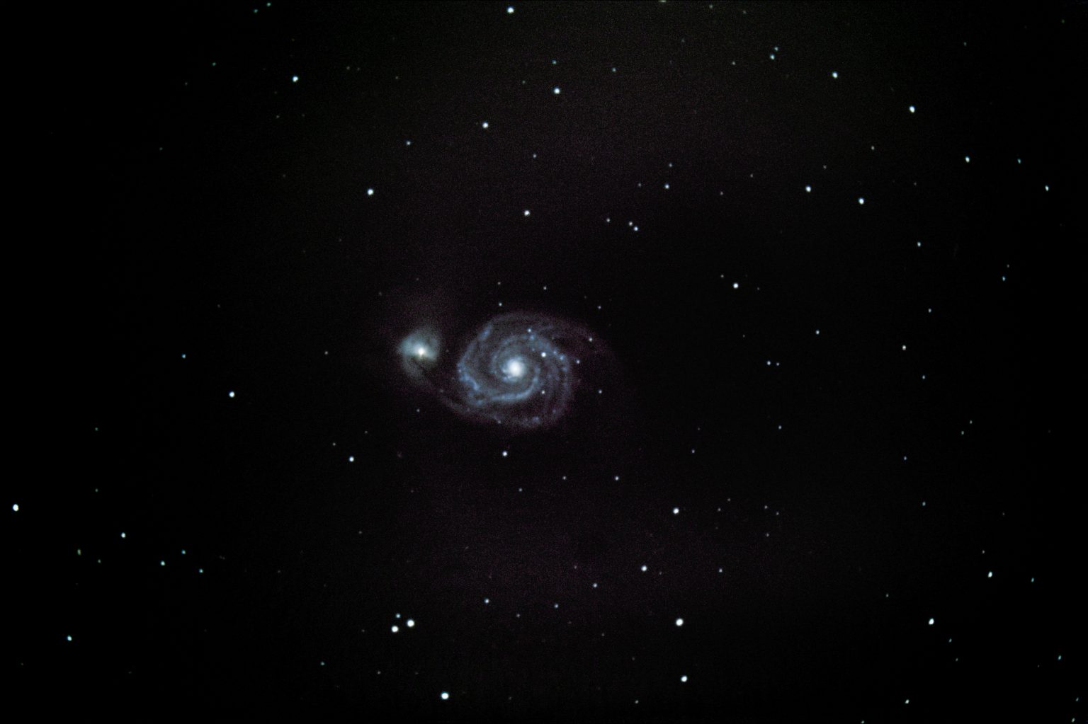 Messier 51 (M51): The Whirlpool Galaxy in Canes Venatici - Chaotic Nebula
