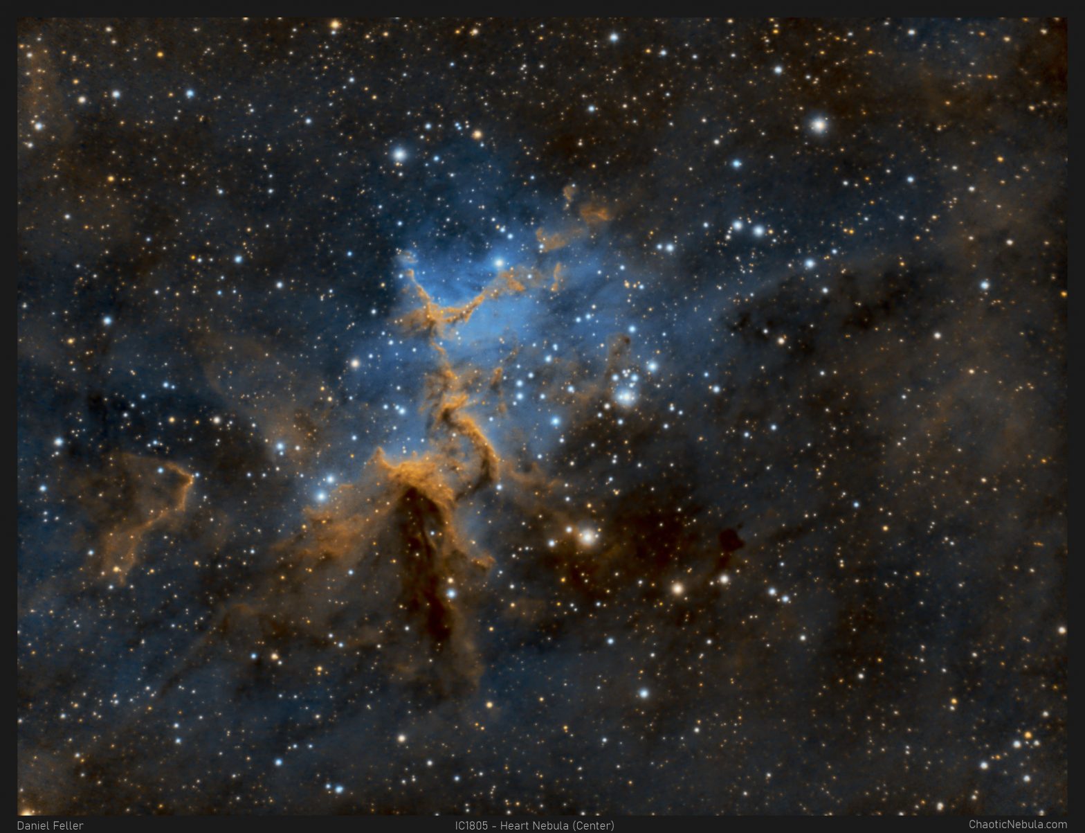 Melotte 15 – The Heart of the Heart Nebula (IC 1805)