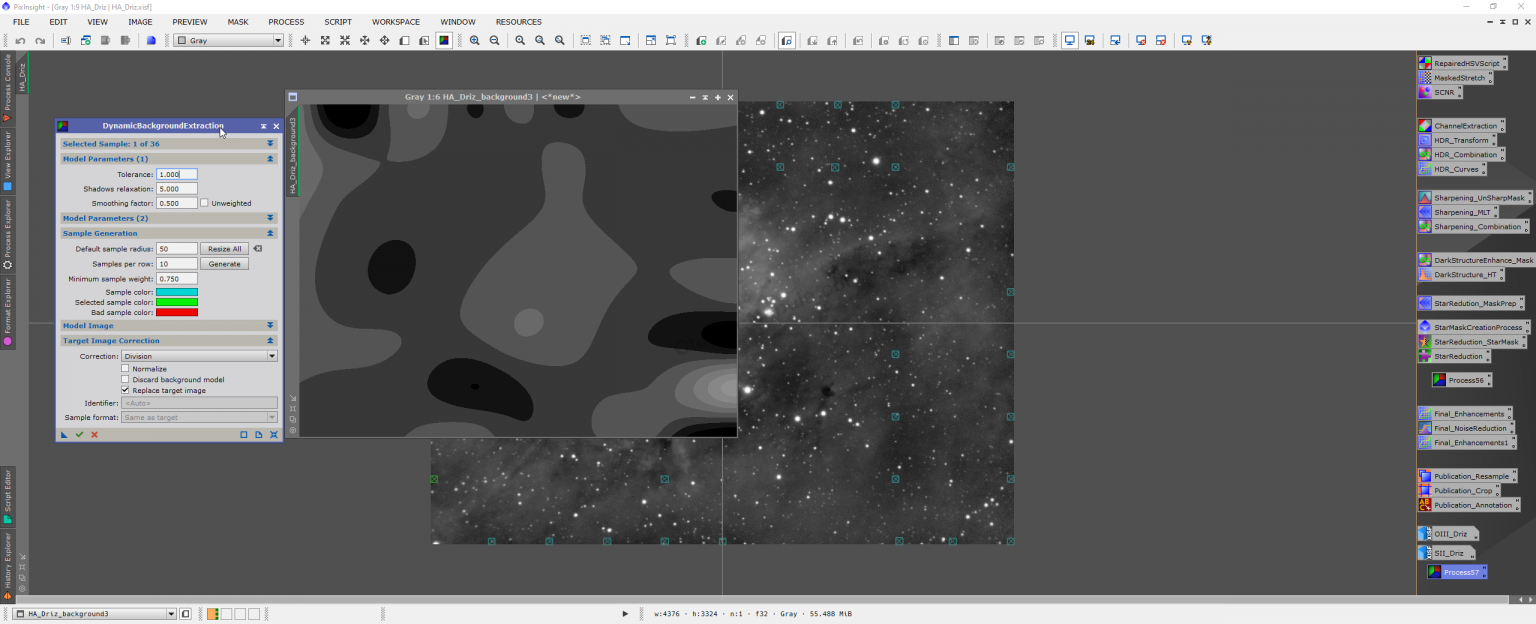 How to Use PixInsight Dynamic Background Extraction - Chaotic Nebula