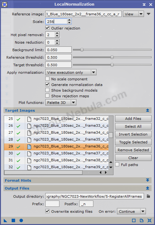 PixInsight Local normalization - Chaotic Nebula