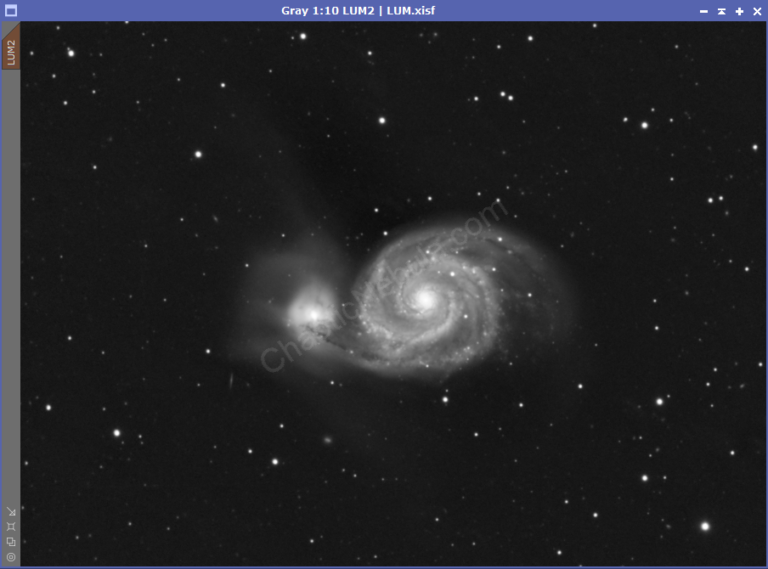 PixInsight Luminance HDR Multiscale Transform - Chaotic Nebula