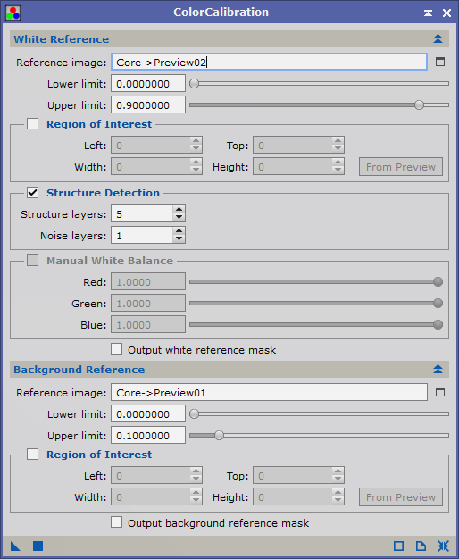 PixInsight Color Calibration for Initial Color Balance