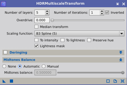 PixInsight HDR Multiscale Transform to Recover Detail in Astrophotos