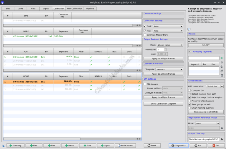 PixInsight Weighted Batch Preprocessing Script