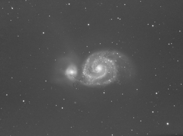 Messier 51 (M51): The Whirlpool Galaxy in Canes Venatici - Chaotic Nebula