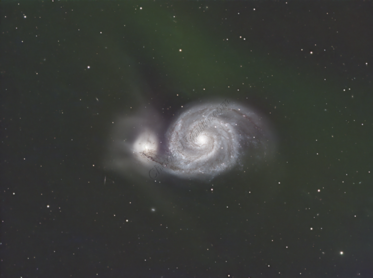 Messier 51 (M51): The Whirlpool Galaxy in Canes Venatici - Chaotic Nebula