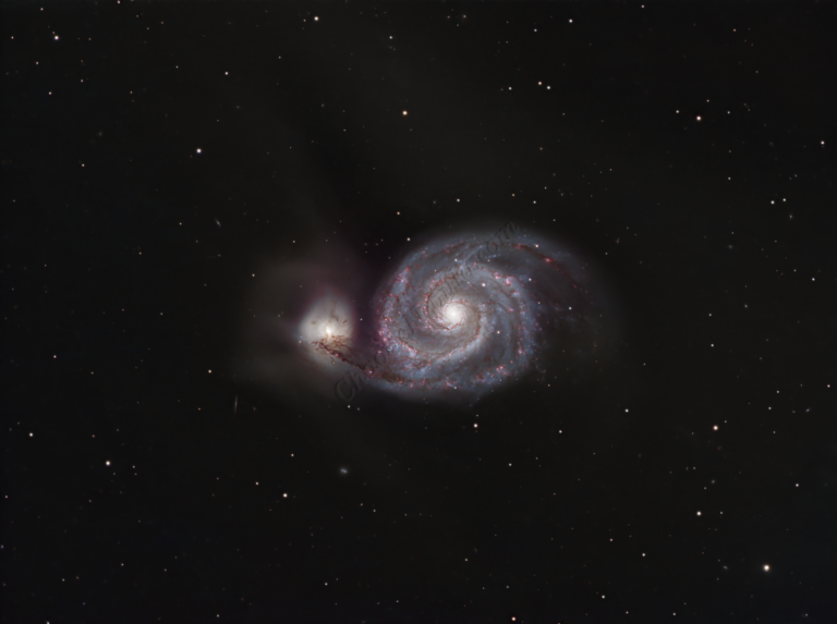 Messier 51 (M51): The Whirlpool Galaxy in Canes Venatici - Chaotic Nebula