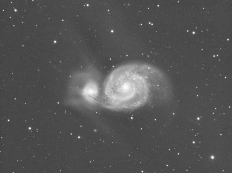Messier 51 (M51): The Whirlpool Galaxy in Canes Venatici - Chaotic Nebula