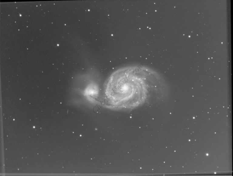 Messier 51 (M51): The Whirlpool Galaxy in Canes Venatici - Chaotic Nebula