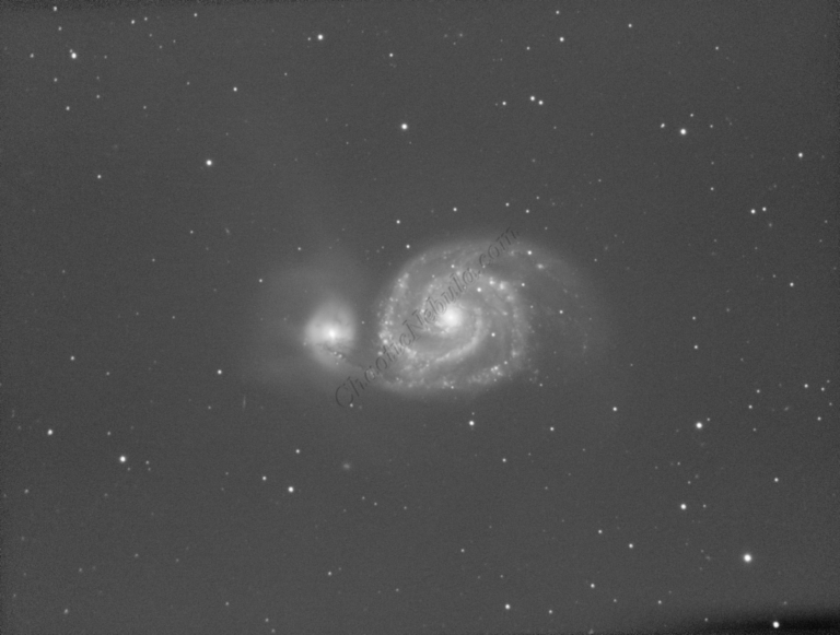 Messier 51 (M51): The Whirlpool Galaxy in Canes Venatici - Chaotic Nebula