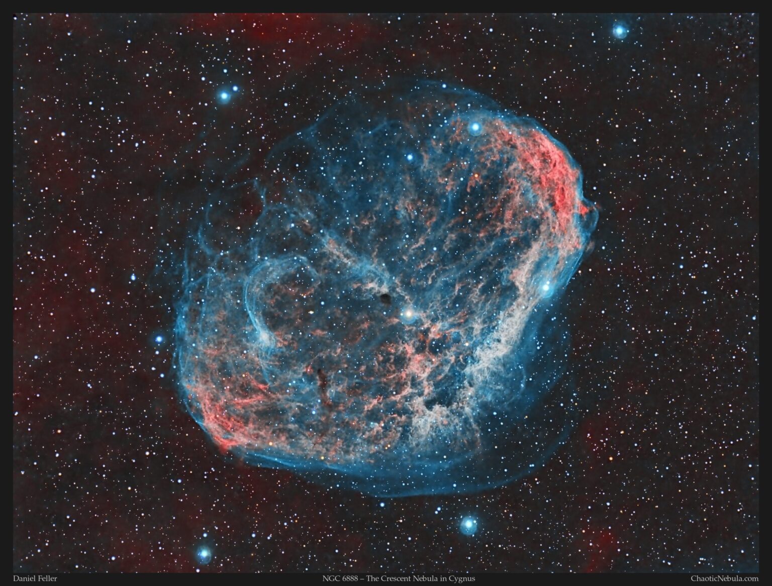 NGC 6888: The Crescent Nebula in Cygnus