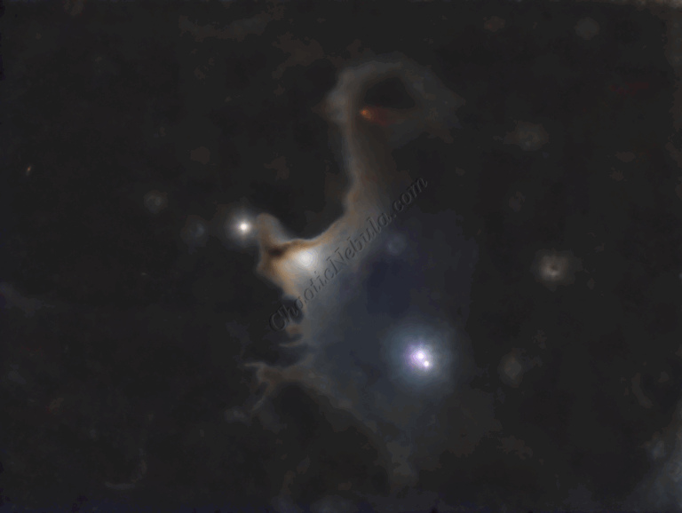 SH2-136: The Ghost Nebula in Cepheus - Chaotic Nebula